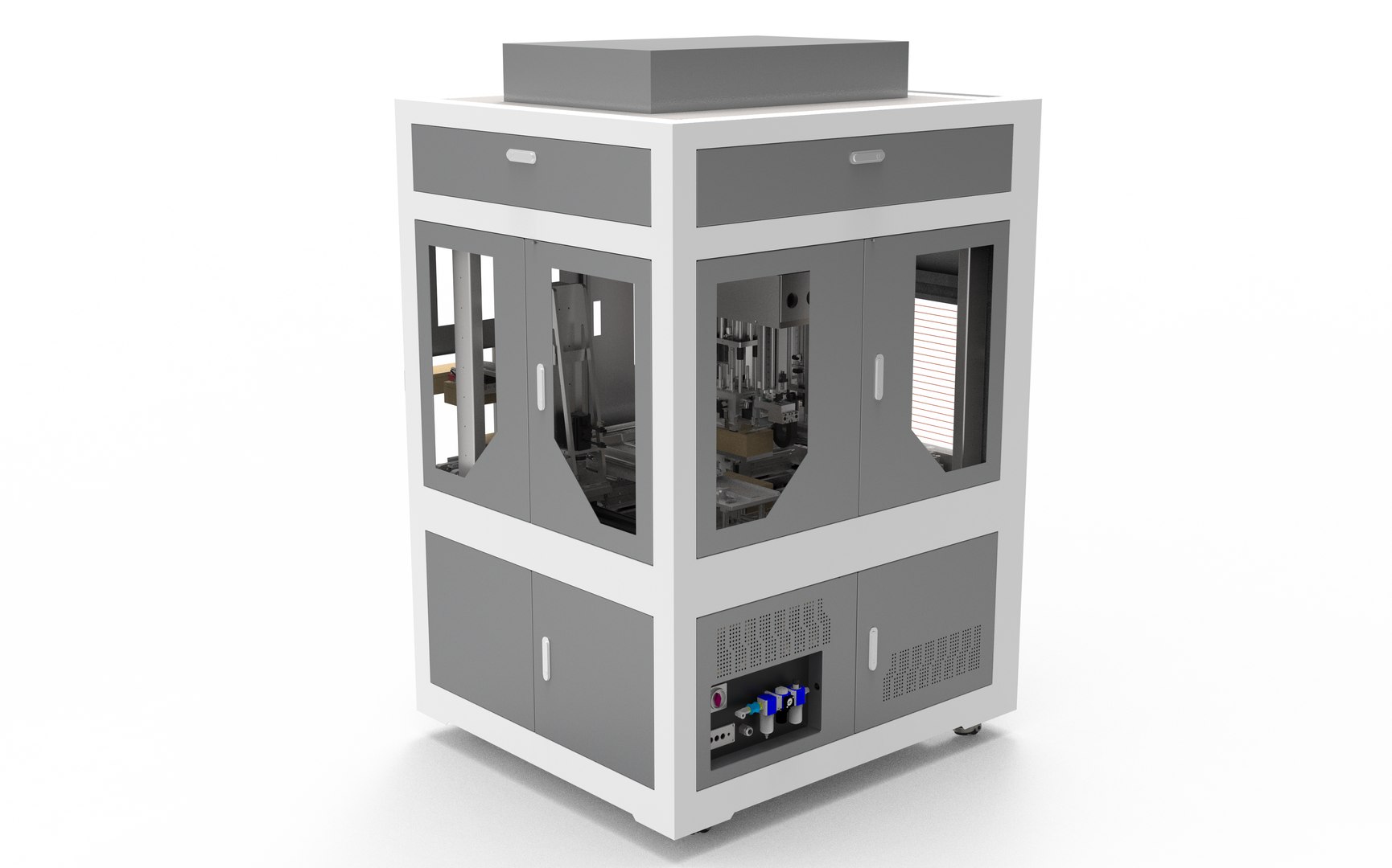 3D Model Semi - Automatic OPP Packaging Machine - TurboSquid 1869388