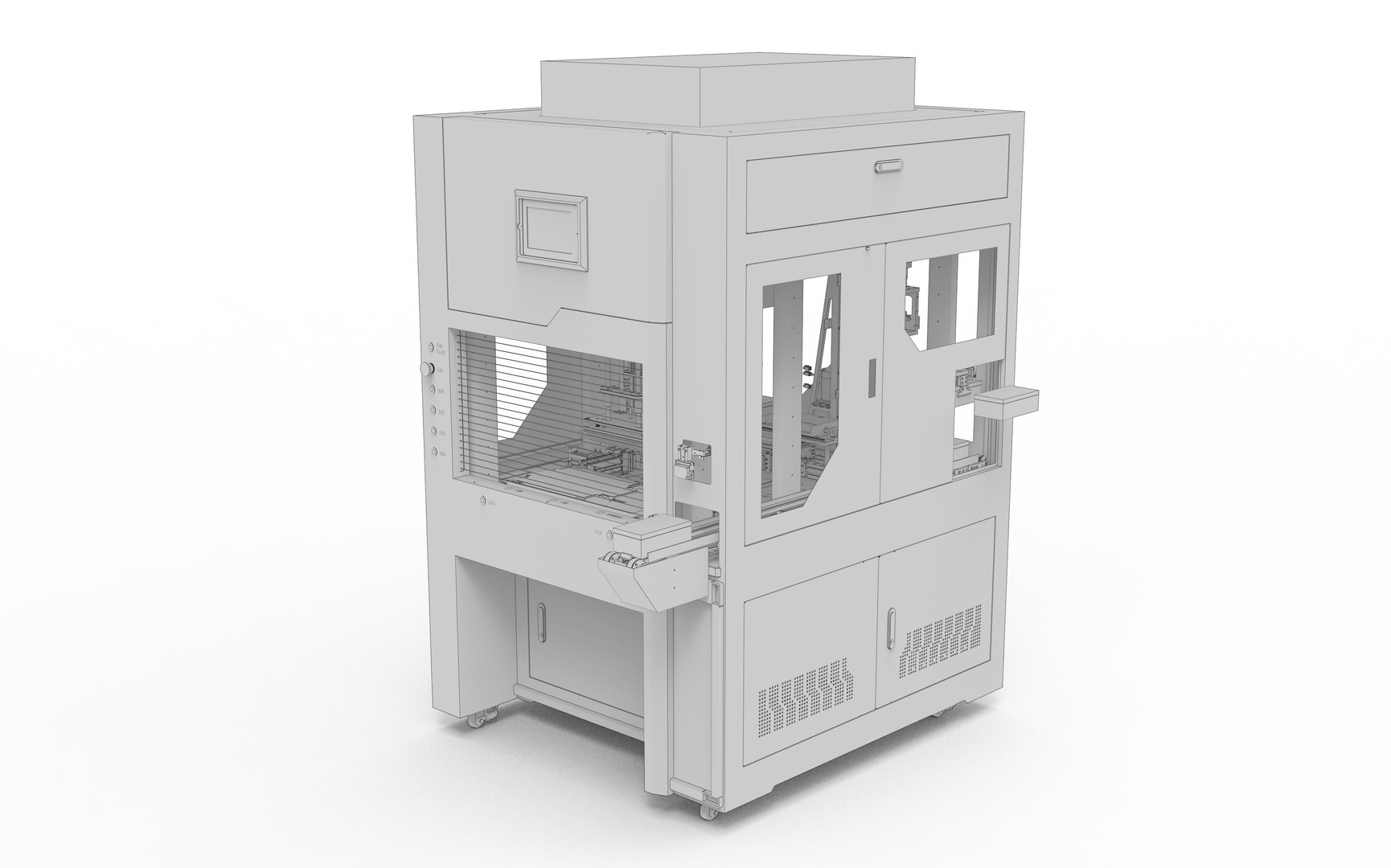 3D Model Semi - Automatic OPP Packaging Machine - TurboSquid 1869388