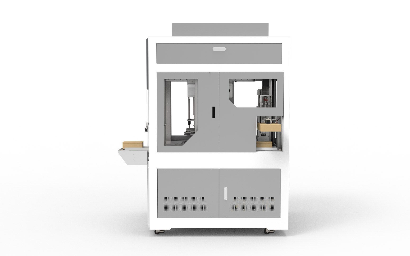 3D Model Semi - Automatic OPP Packaging Machine - TurboSquid 1869388