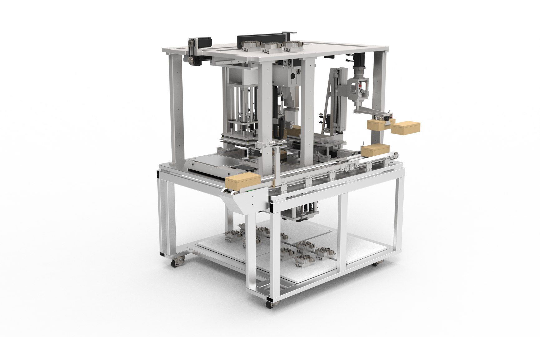 3D Model Semi - Automatic OPP Packaging Machine - TurboSquid 1869388