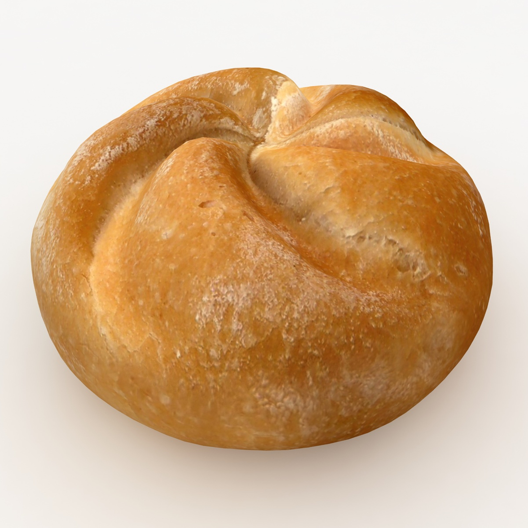 Realistic Kaiser Roll 3ds