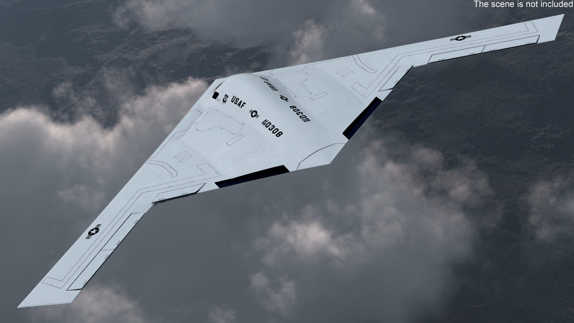 3D B-21 Raider Long-Range Aircraft Rigged for Cinema 4D - TurboSquid ...