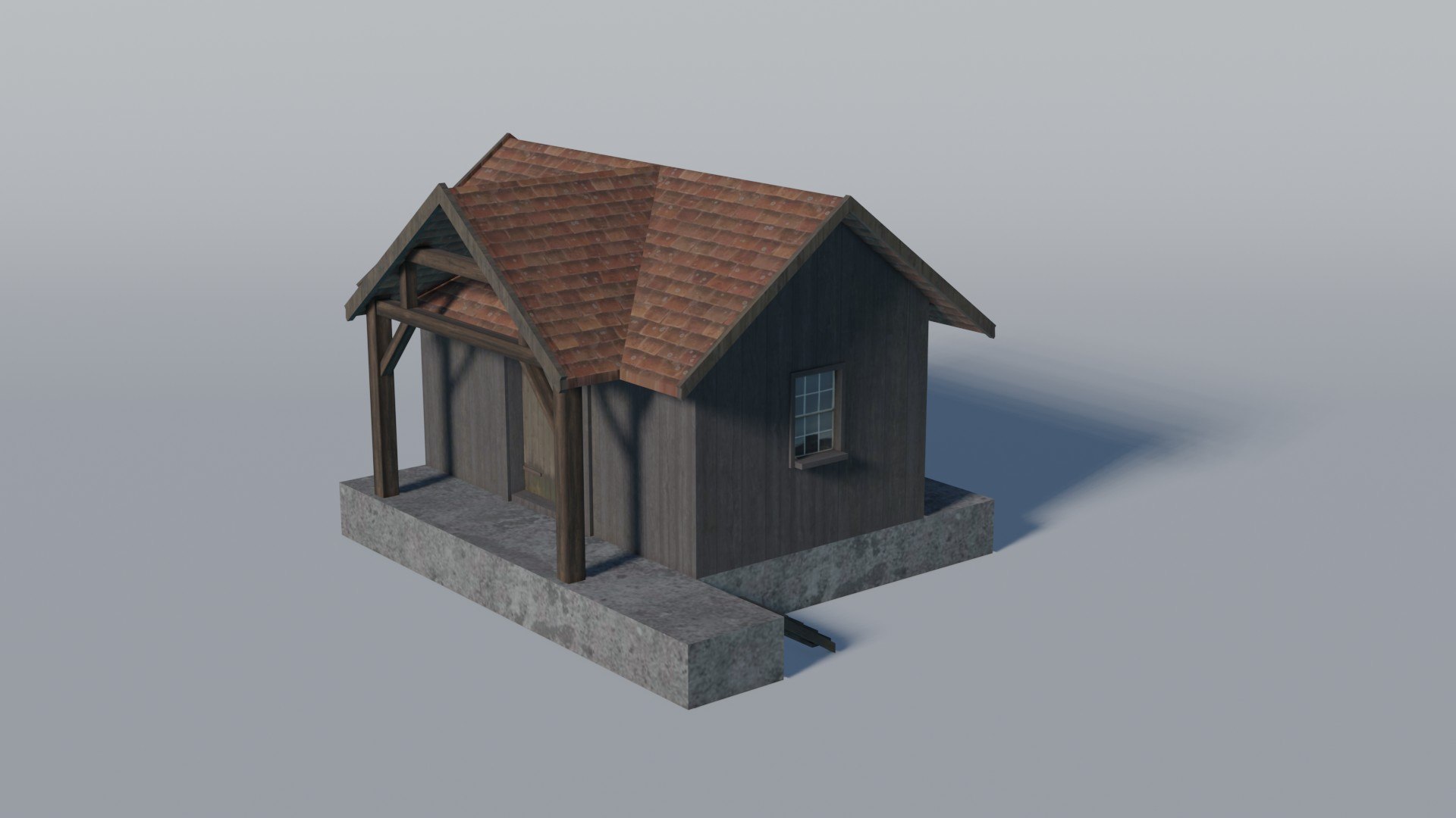 3D Model Tiny Rural Train Stop - TurboSquid 1857159