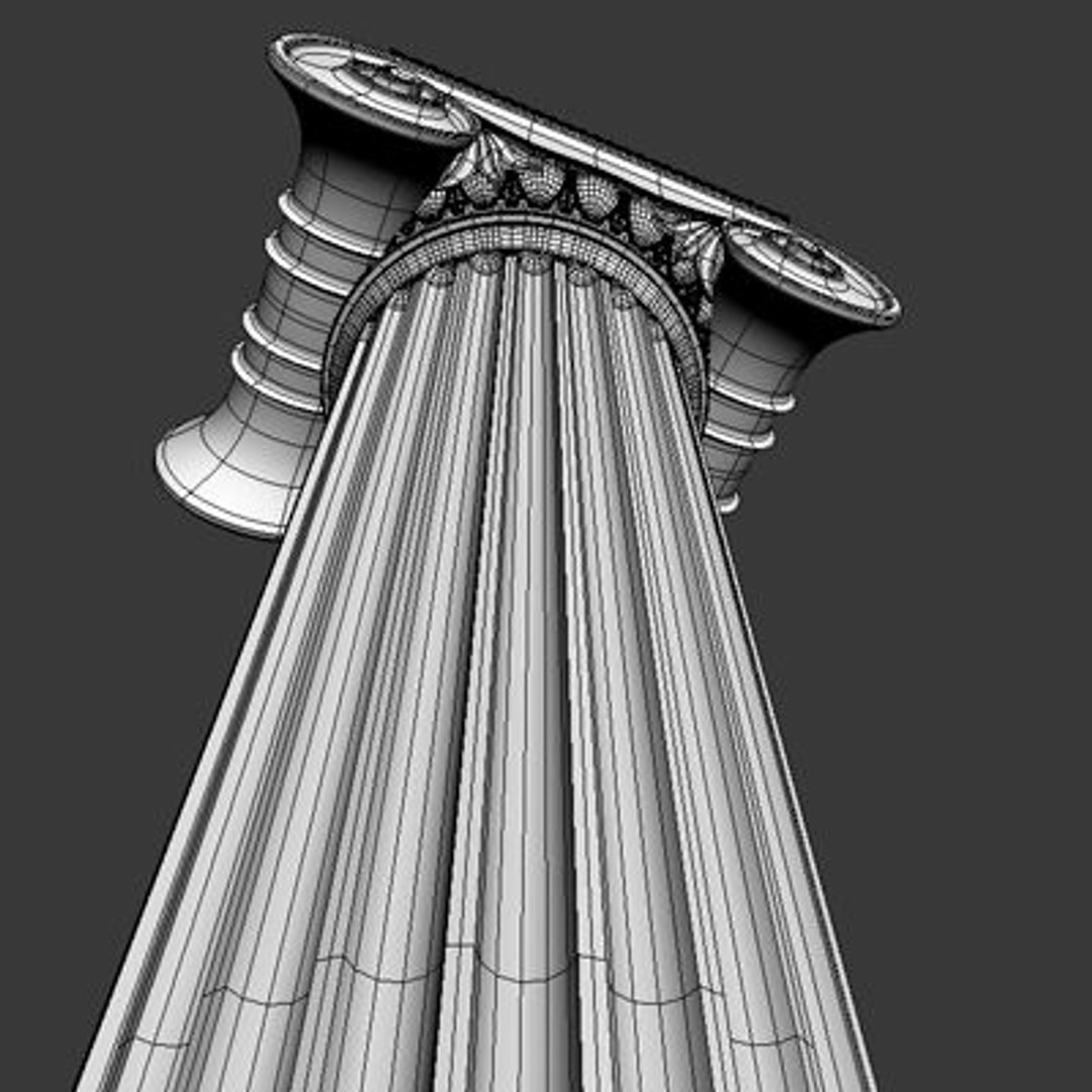 3dsmax Ionic Column