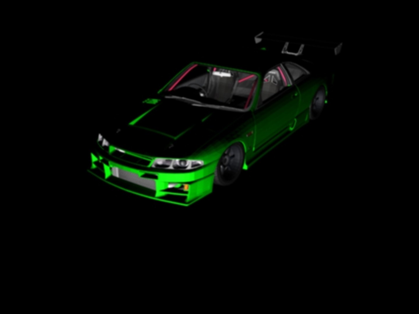 3d r33 skyline engine model