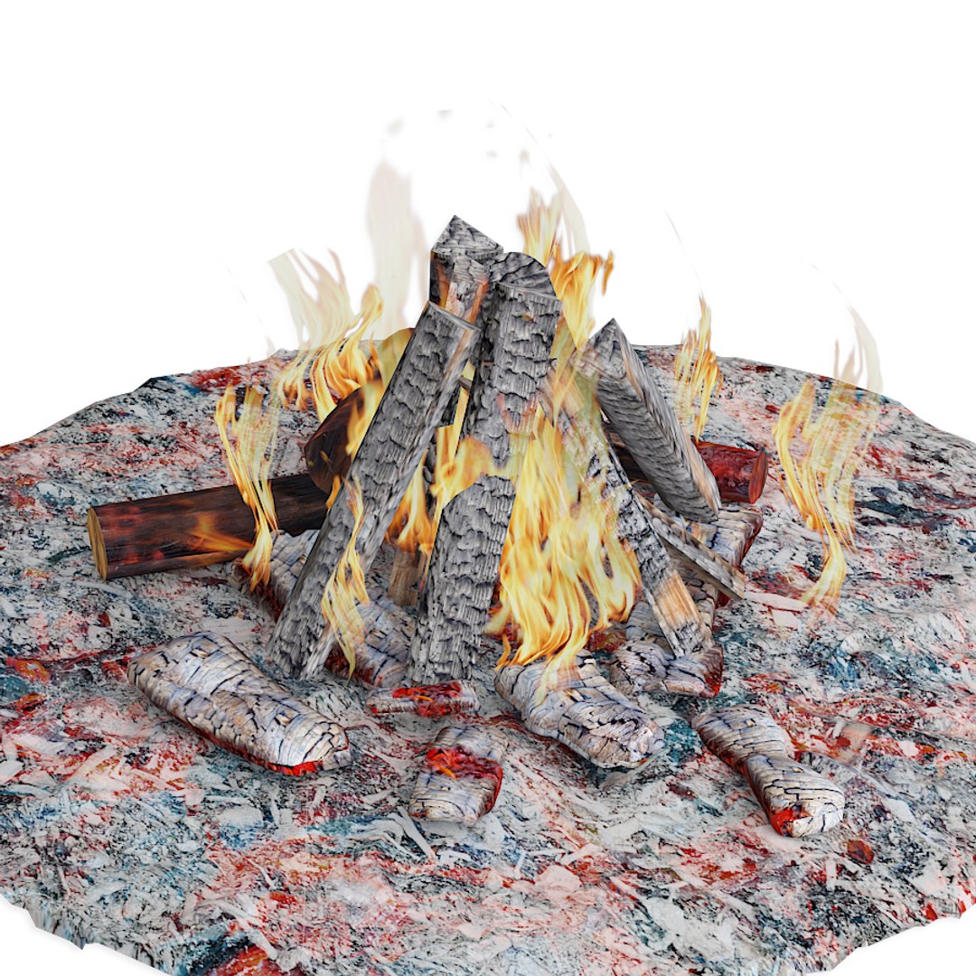 Bonfire Firewood Set 3D Model - TurboSquid 1523035