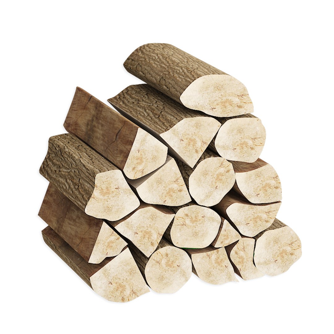 Bonfire Firewood Set 3D Model - TurboSquid 1523035