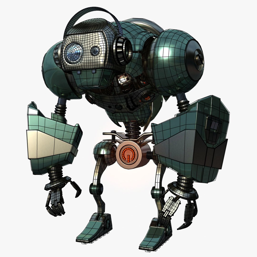 3d Obj Robot Humanoid