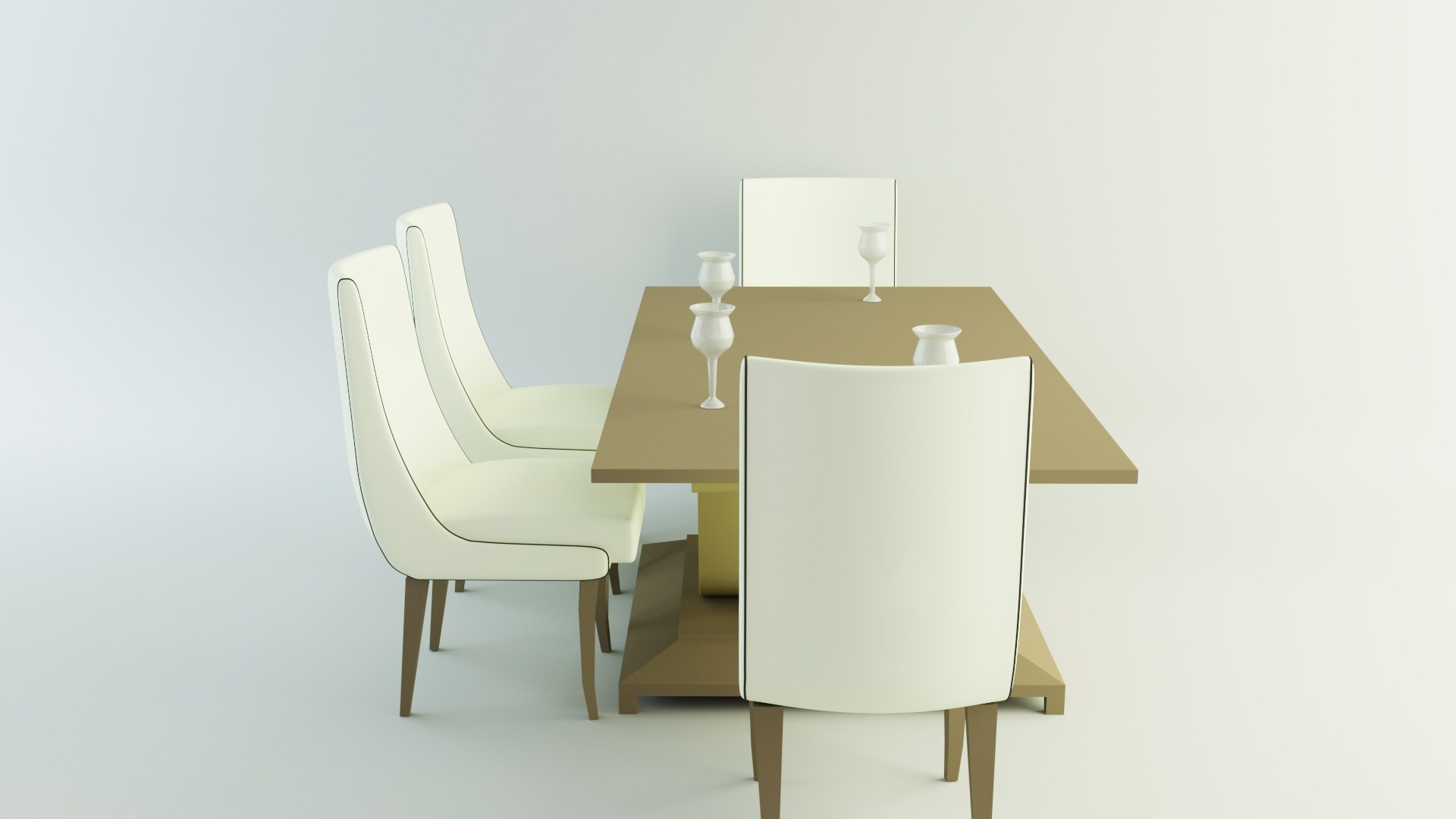 Dinner table 3D model - TurboSquid 2176487