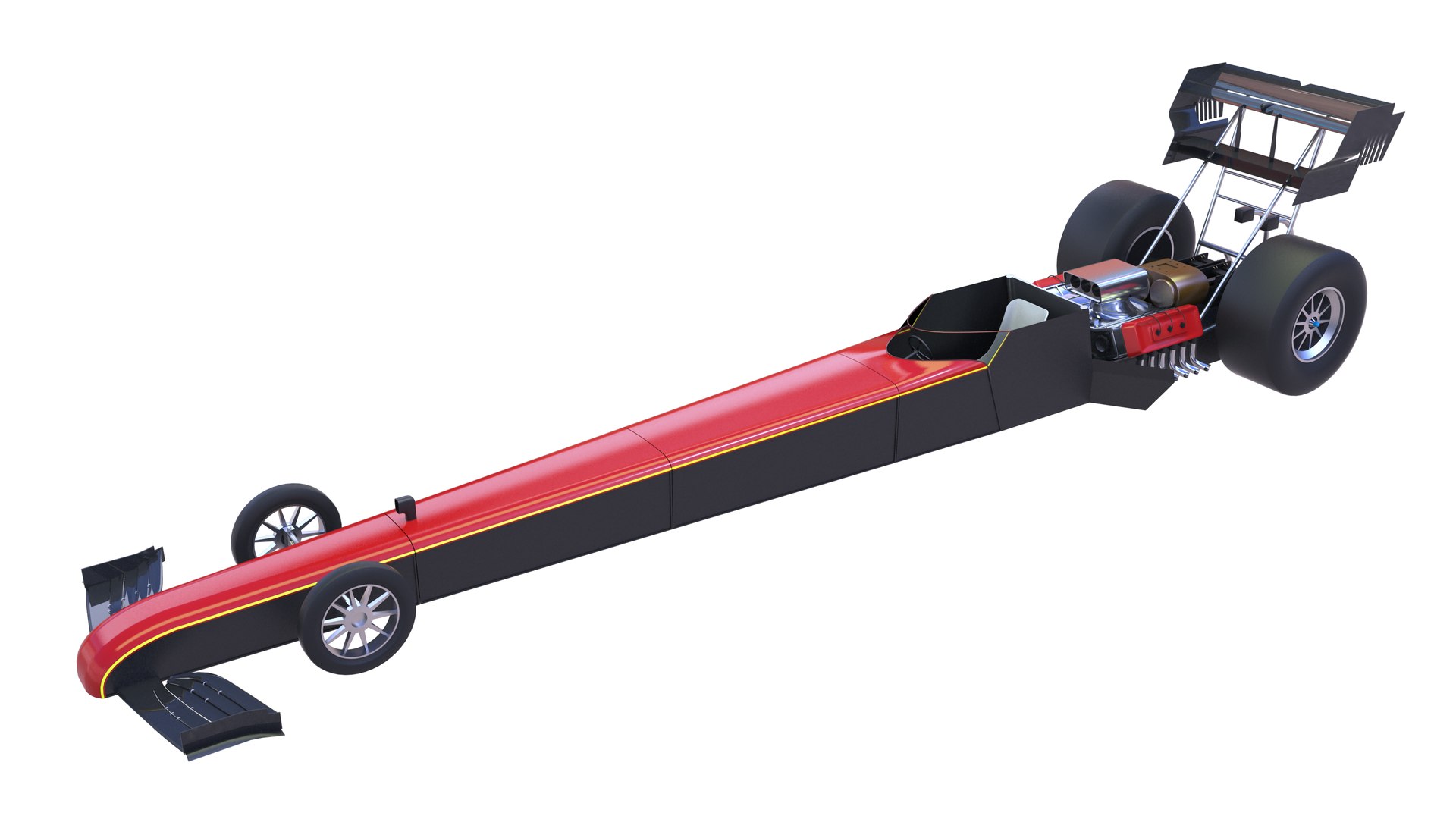 3D Top Fuel Dragster Model - TurboSquid 1788694