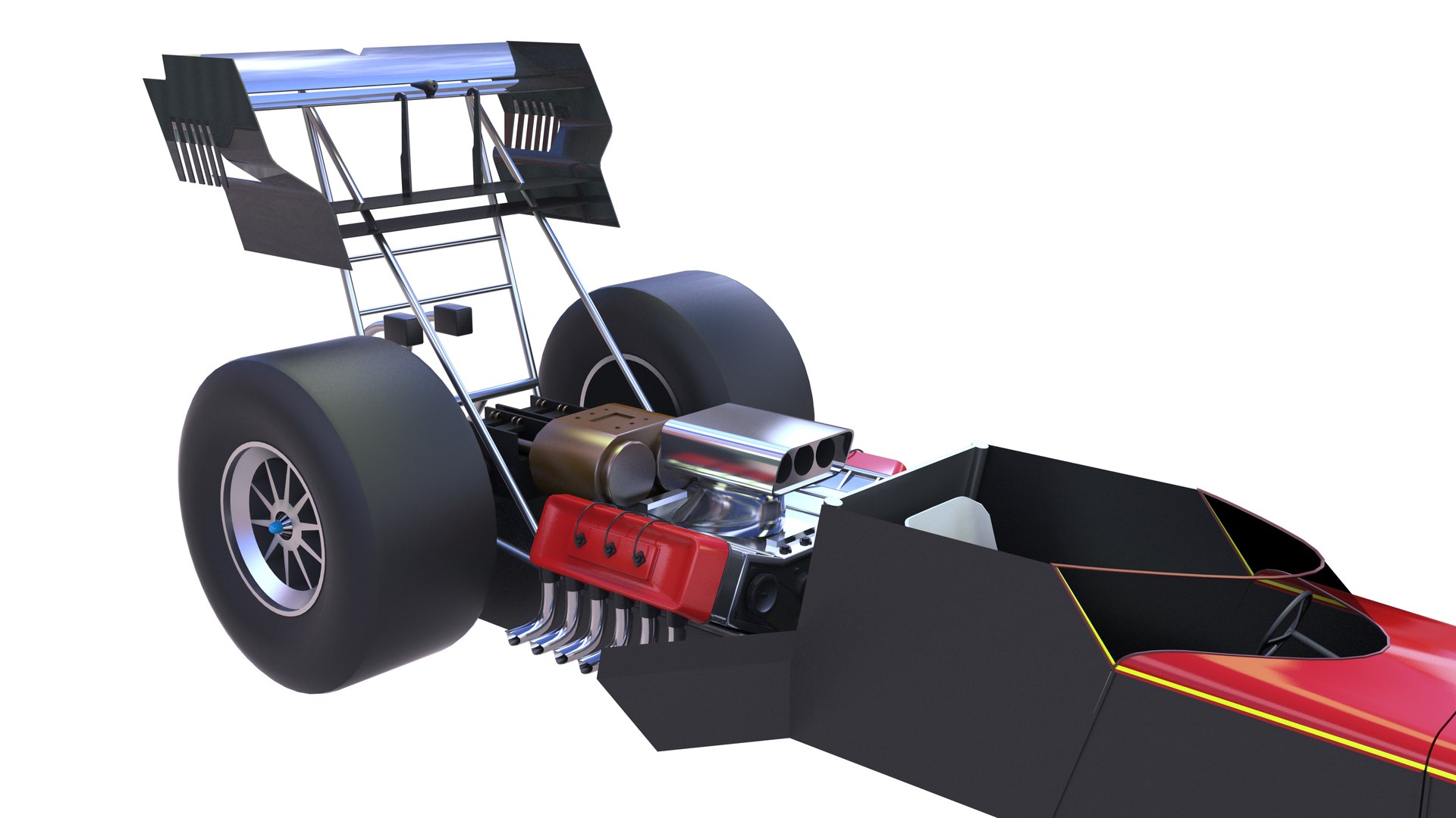 3D Top Fuel Dragster Model - TurboSquid 1788694