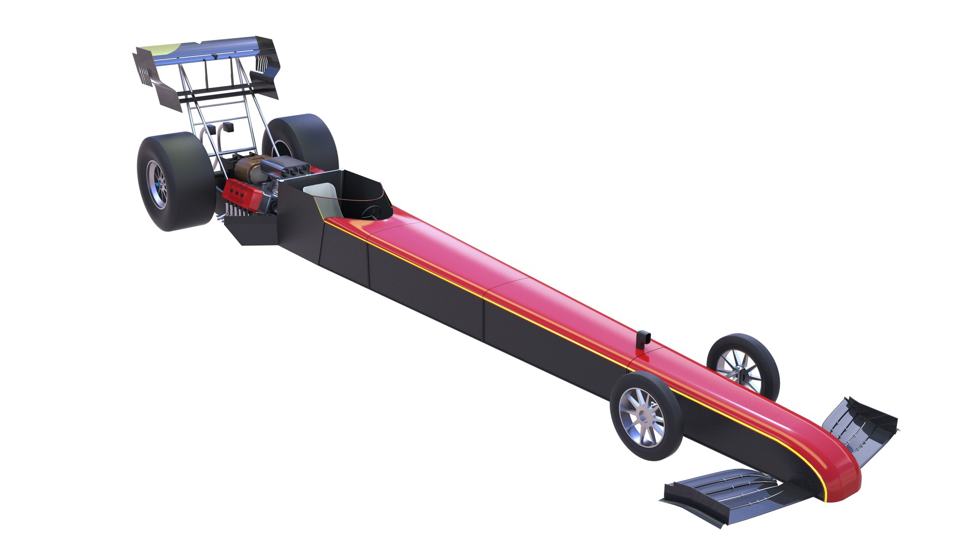 3D Top Fuel Dragster Model - TurboSquid 1788694