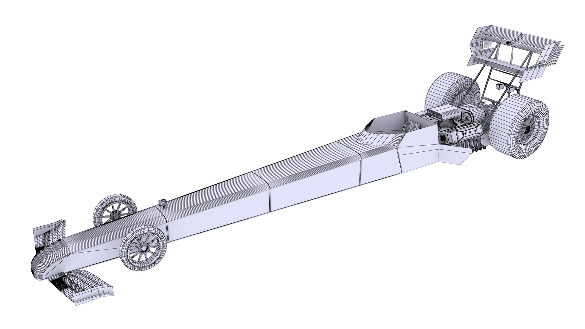 3D Top Fuel Dragster Model - TurboSquid 1788694
