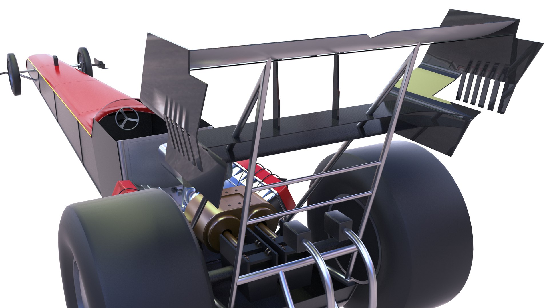 3D Top Fuel Dragster Model - TurboSquid 1788694