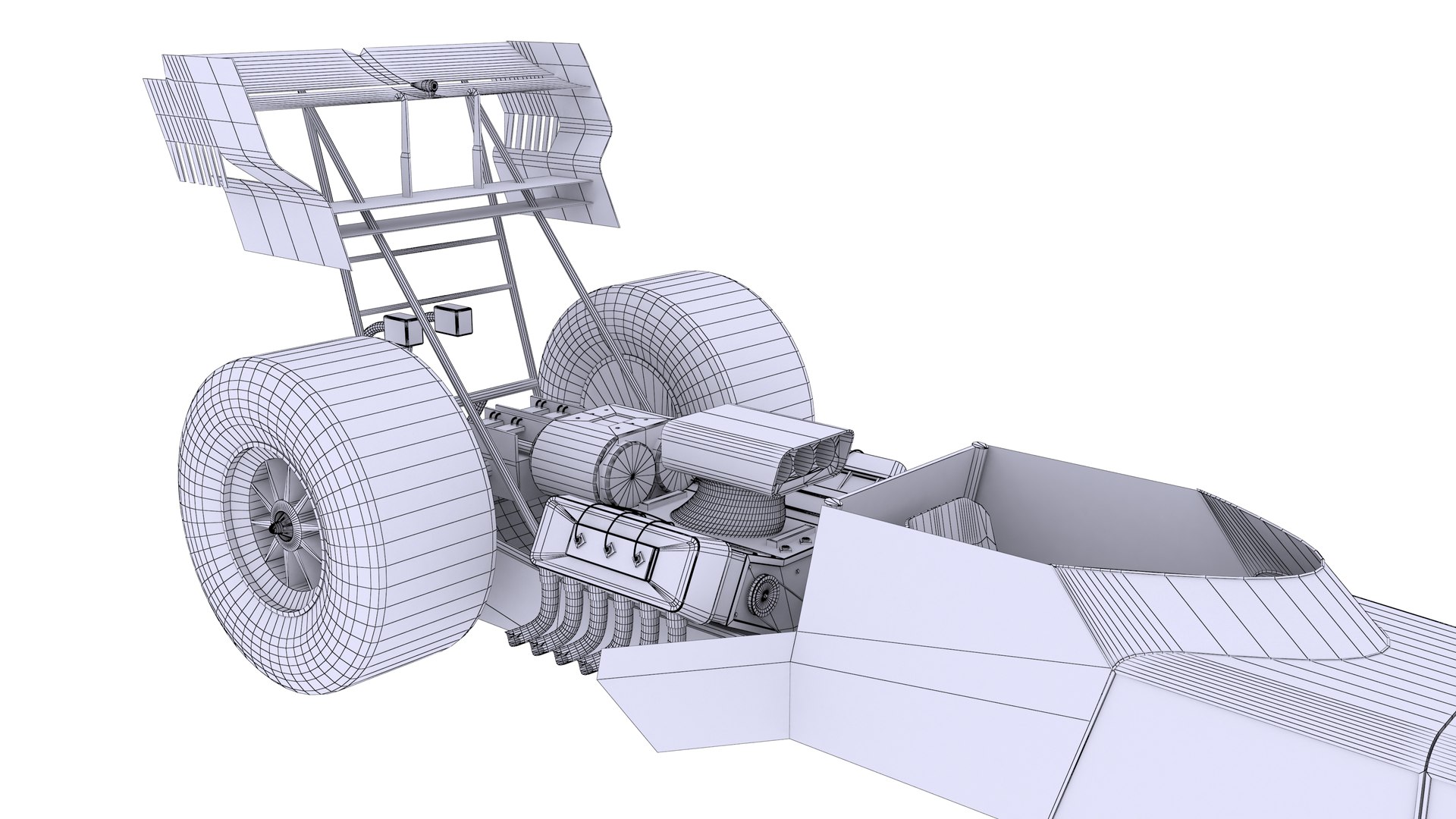 3D Top Fuel Dragster Model - TurboSquid 1788694