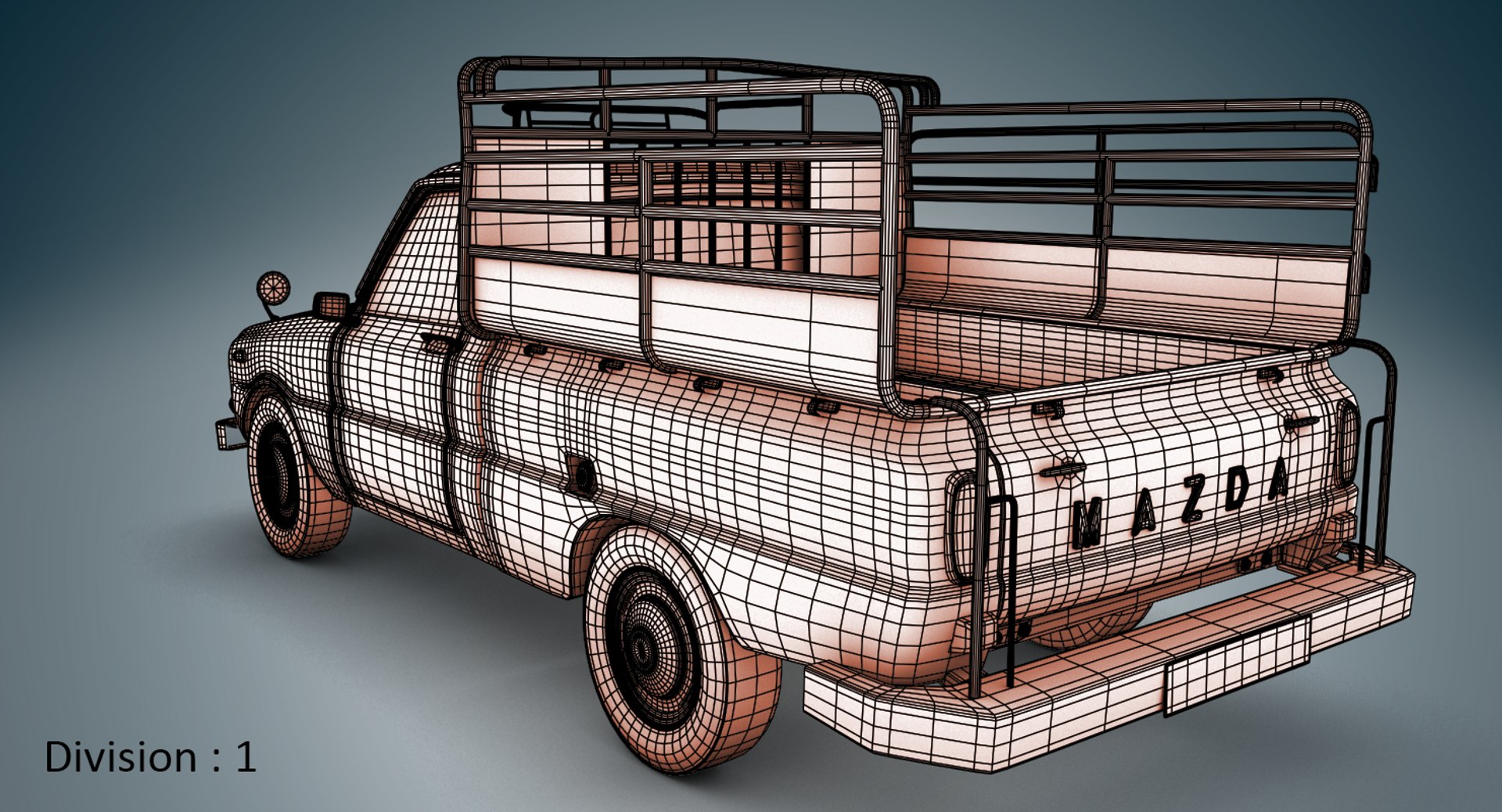 3d Model Mazda 1000 Pickup