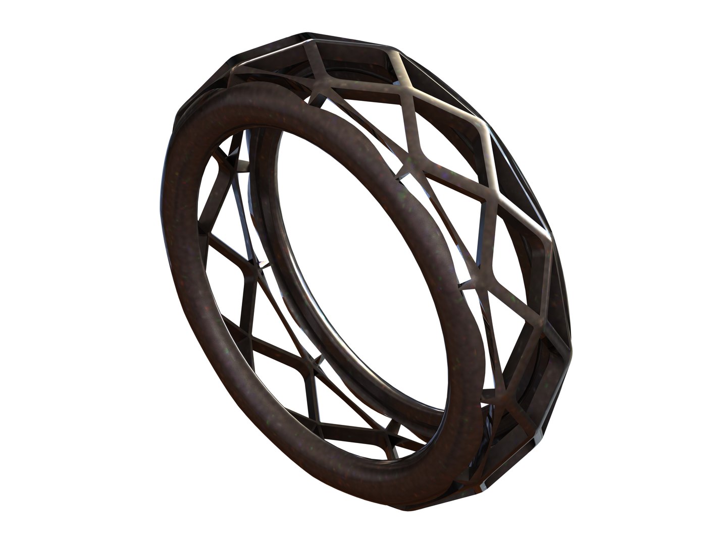 Wireframe Shape Geometric Ring 3D Model - TurboSquid 2176055