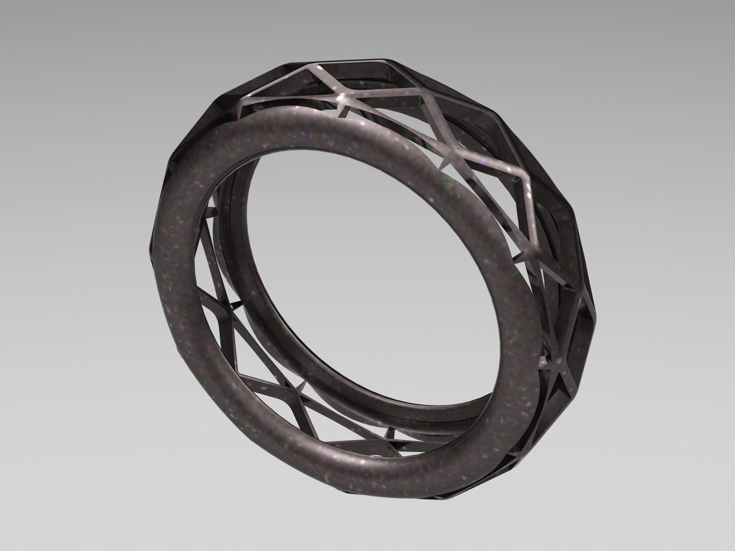 Wireframe Shape Geometric Ring 3D Model - TurboSquid 2176055