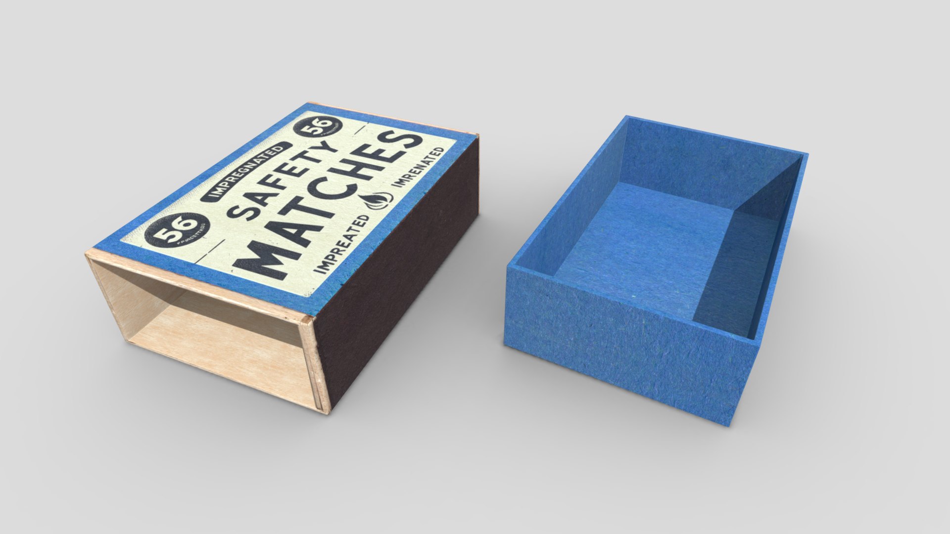 Match Box Open Empty Model - TurboSquid 2197561