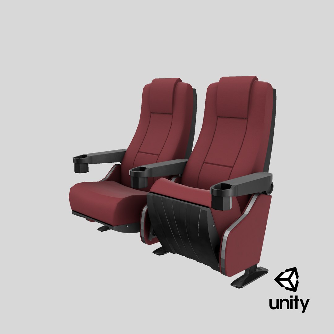 Cinema Chair Red PBR 8K Textures Model - TurboSquid 1807202
