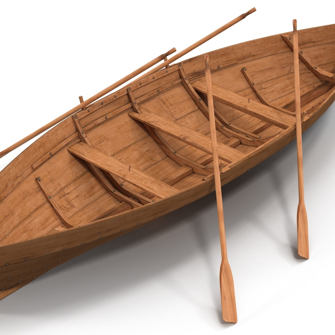 Rowing Boat Modeled 3d Model