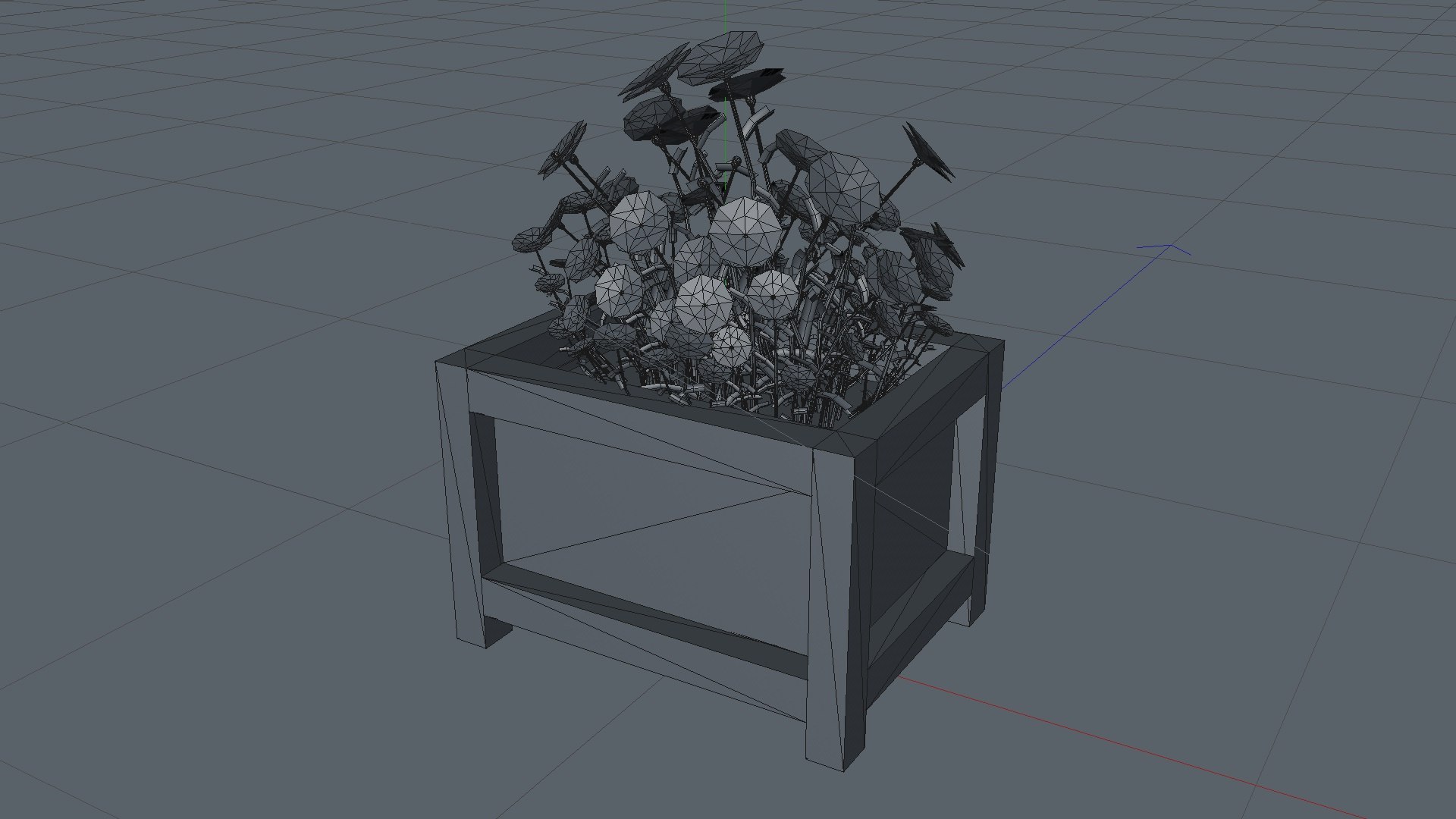 3D Small Trough Wooden Garden Planter - TurboSquid 2064009