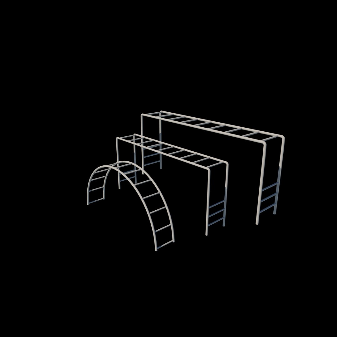 3D Playground Monkey Bars 3D Model Model - TurboSquid 2340476