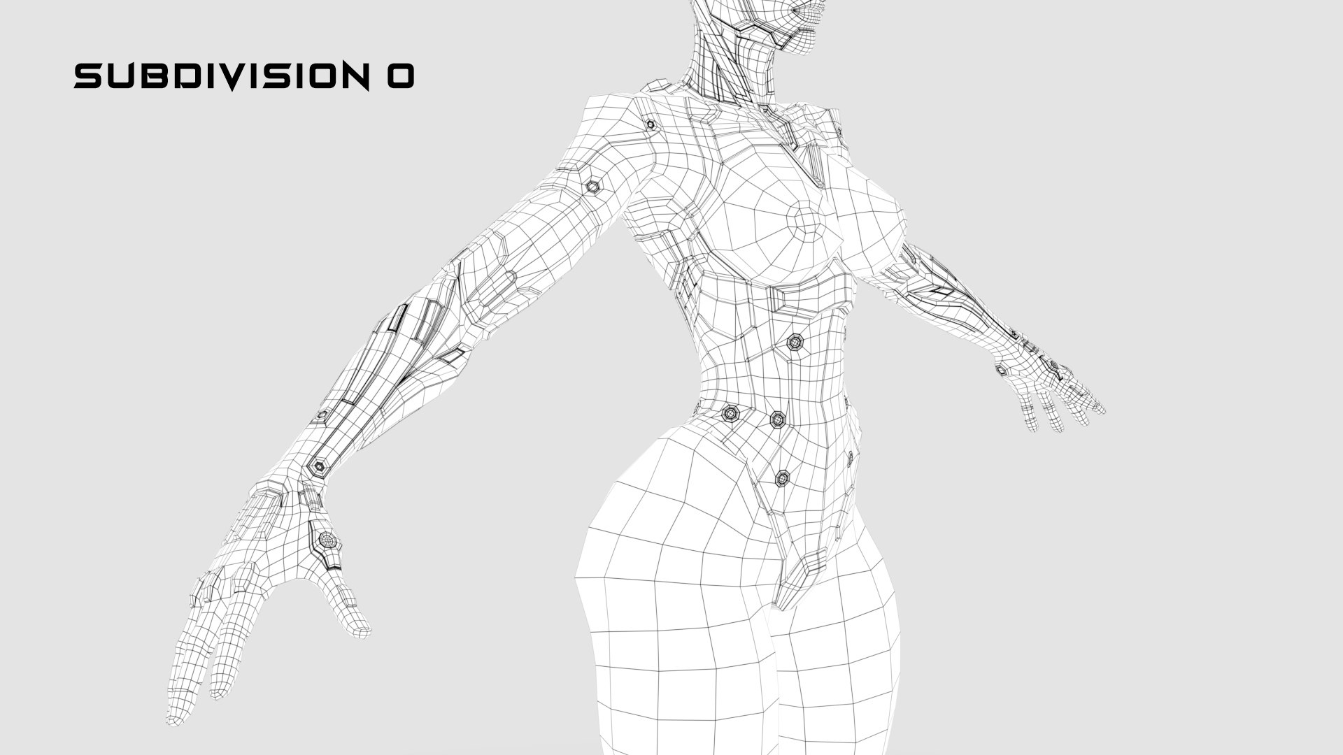 3D Model Cyberpunk Cyborg Eve - TurboSquid 2147235