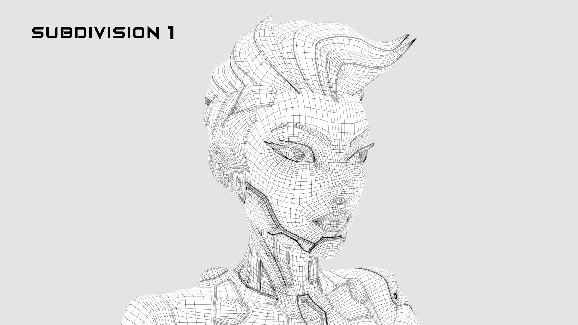 3D Model Cyberpunk Cyborg Eve - TurboSquid 2147235