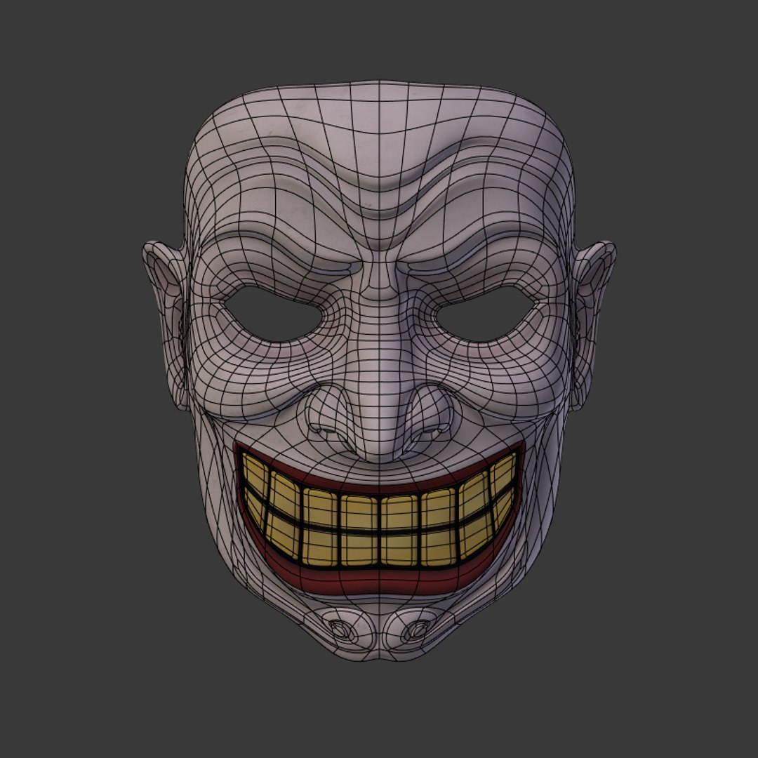 Clown mask model - TurboSquid 1381589