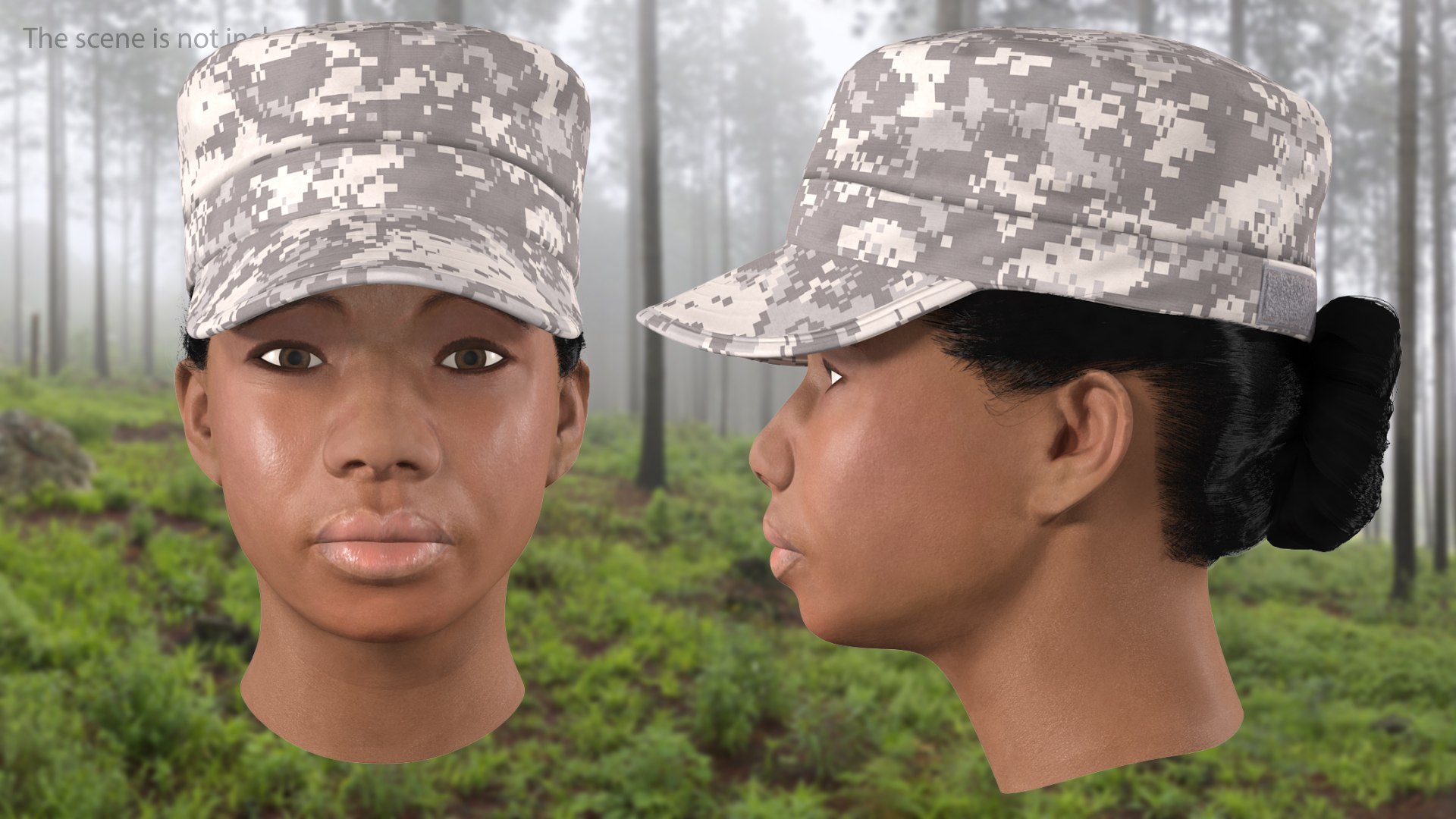 Female Soldier Heads Collection 3D - TurboSquid 1735372