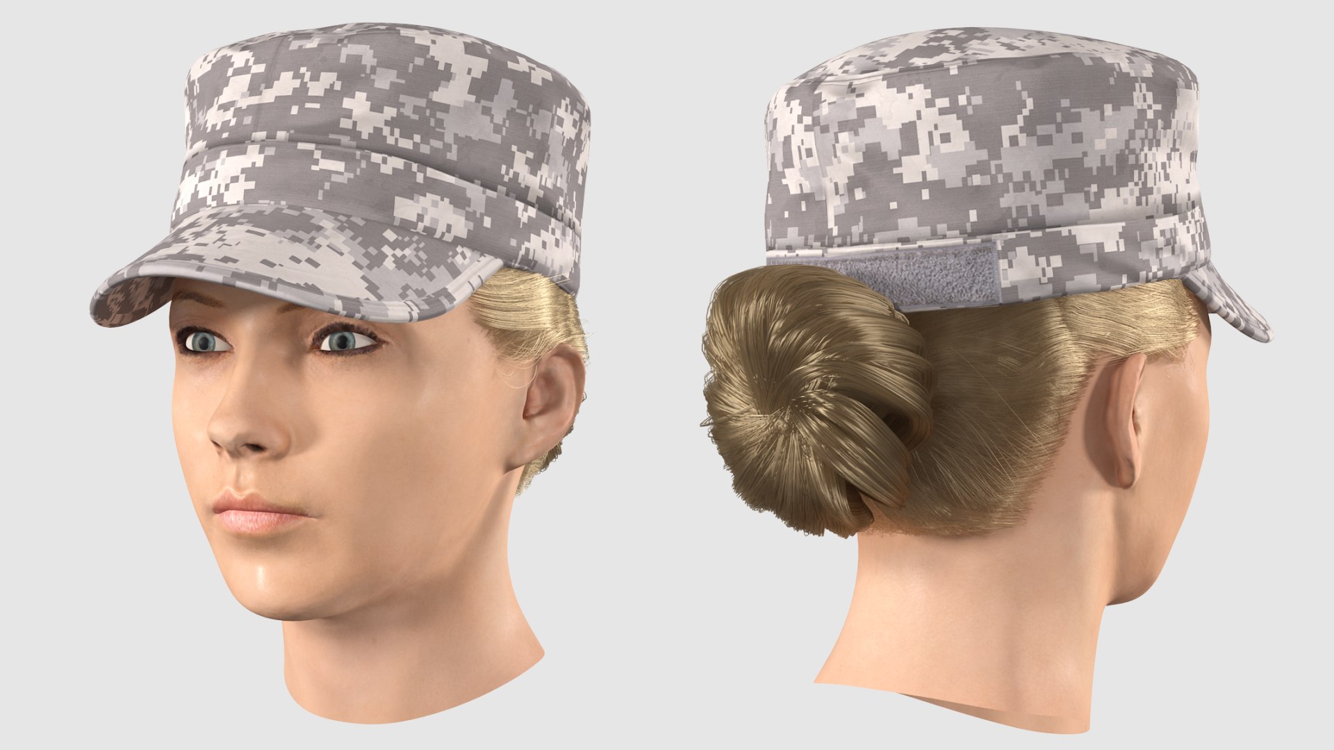 Female Soldier Heads Collection 3D - TurboSquid 1735372