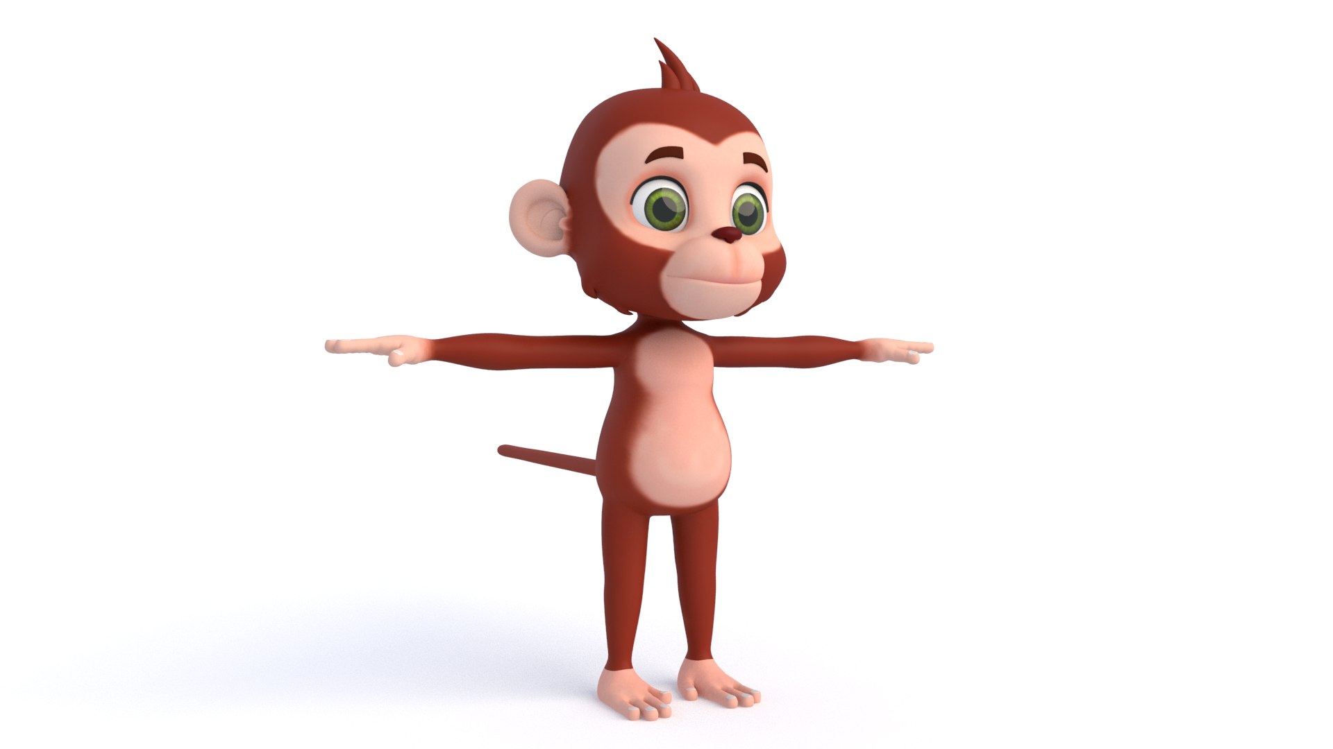 CartoonMonkey02 3D Model - TurboSquid 2254863