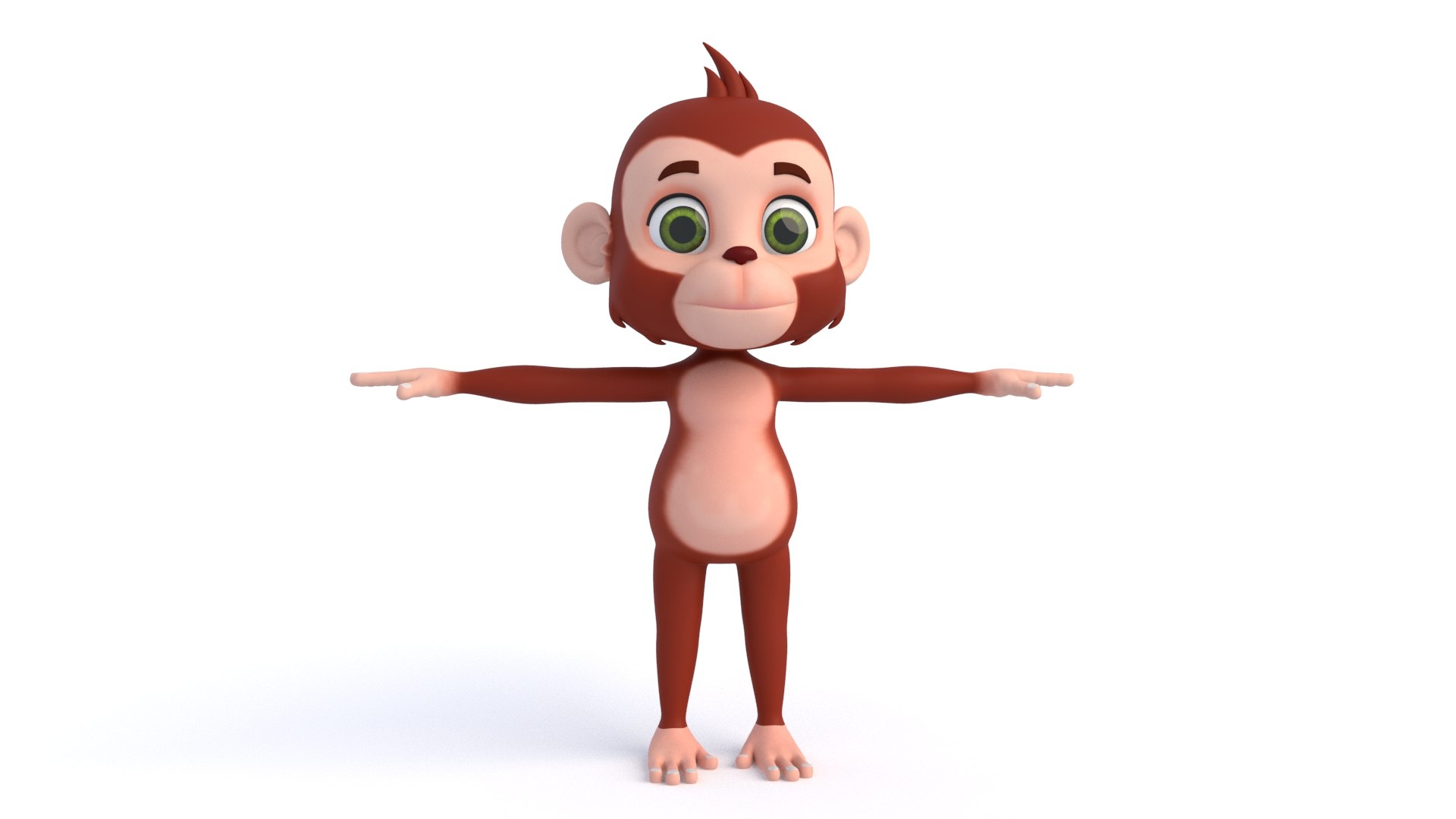 CartoonMonkey02 3D Model - TurboSquid 2254863