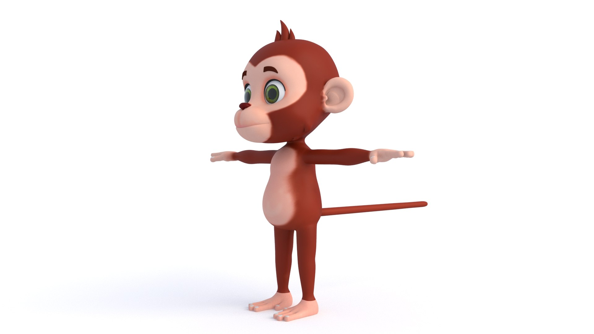 CartoonMonkey02 3D Model - TurboSquid 2254863