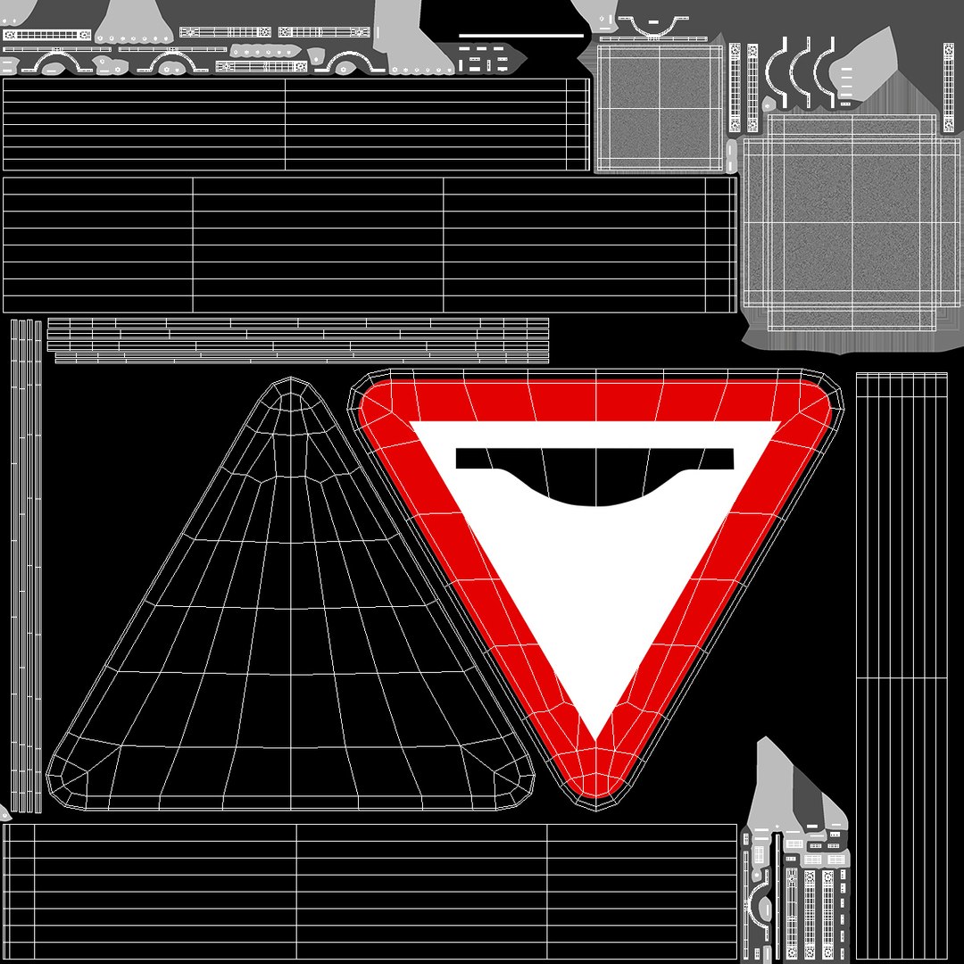 Road Sign Hump 3D Model - TurboSquid 2211859