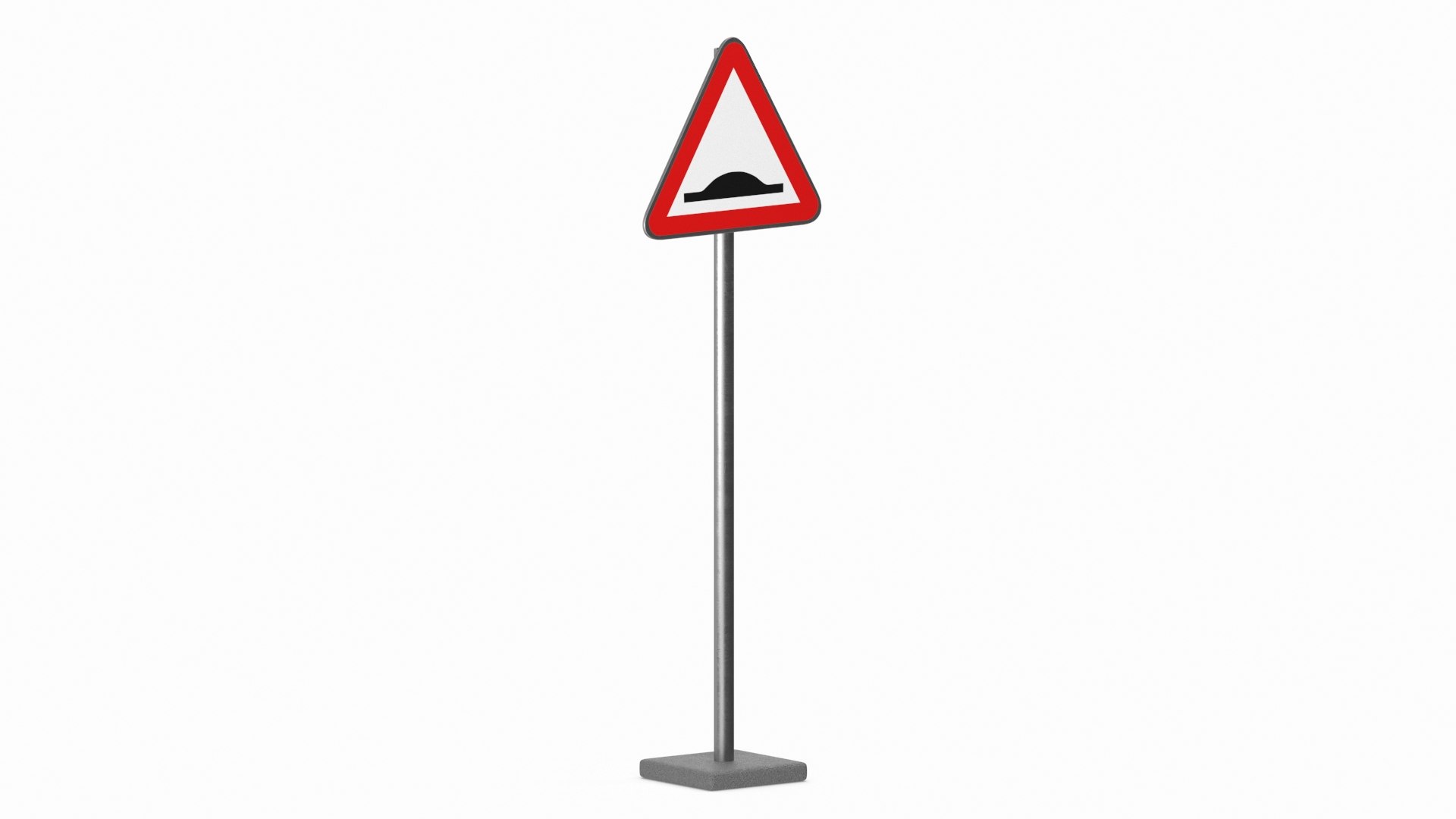 Road Sign Hump 3D Model - TurboSquid 2211859
