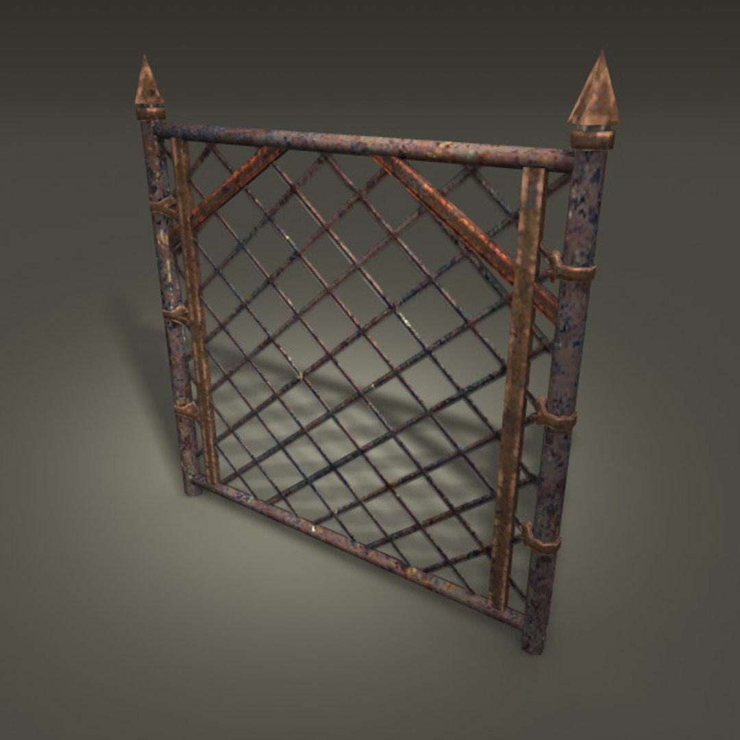 3d low-poly chain-link model