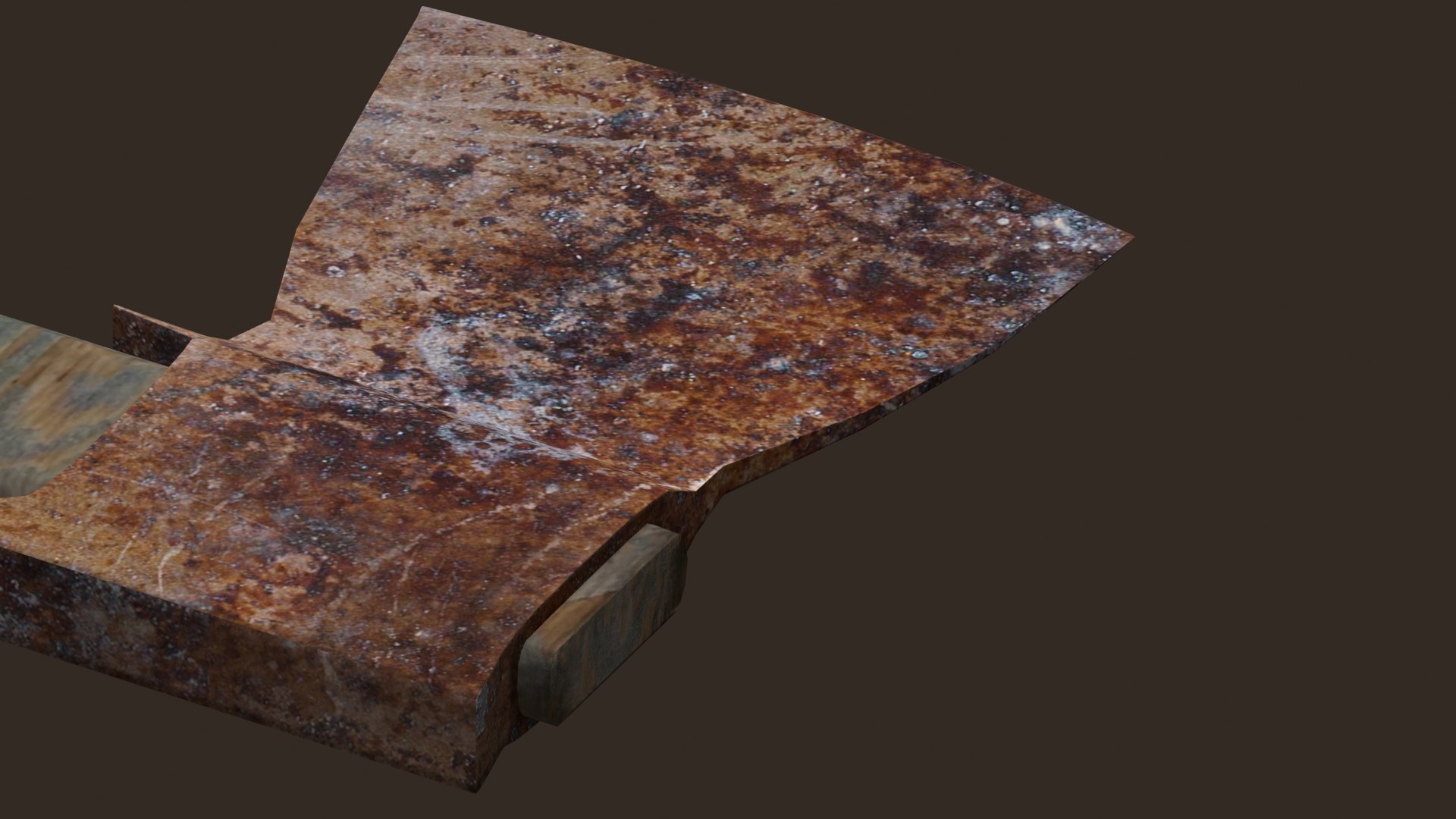 Rust Axe Post Apoc PBR low-poly 3d model game ready model - TurboSquid ...
