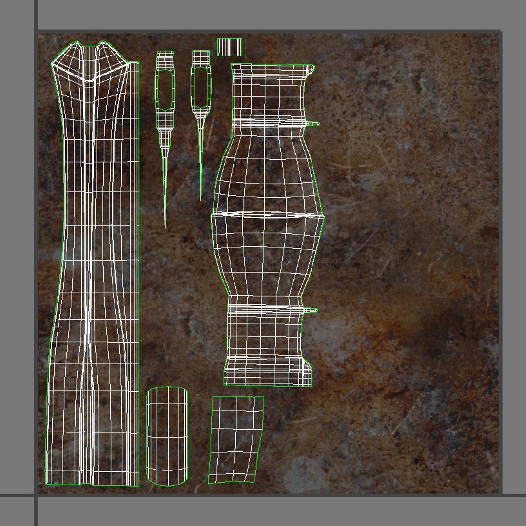 Rust Axe Post Apoc PBR low-poly 3d model game ready model - TurboSquid ...