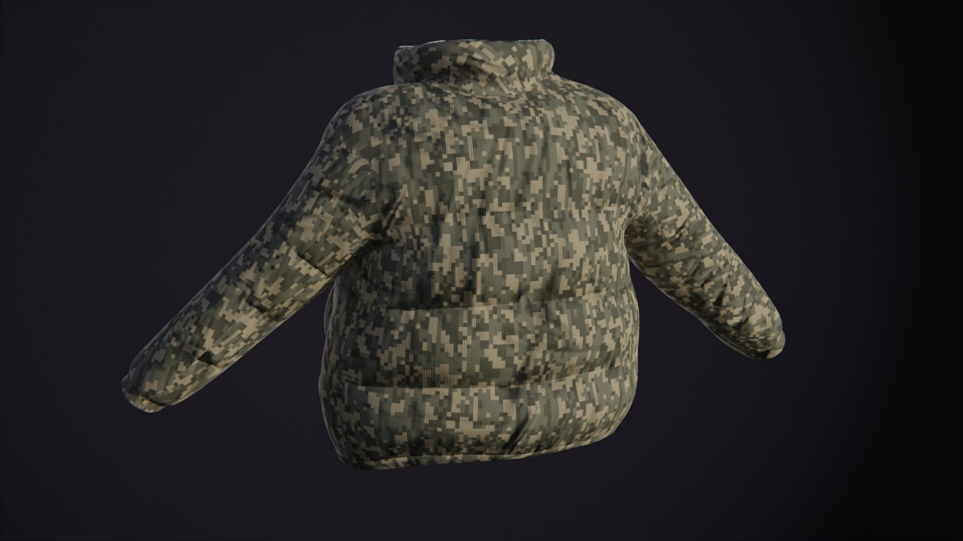 Puffy Jacket Vest 3D Model - TurboSquid 1880578