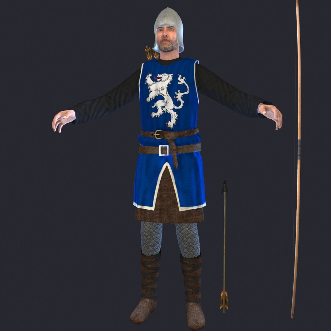 Medieval Archer 3D - TurboSquid 1417412