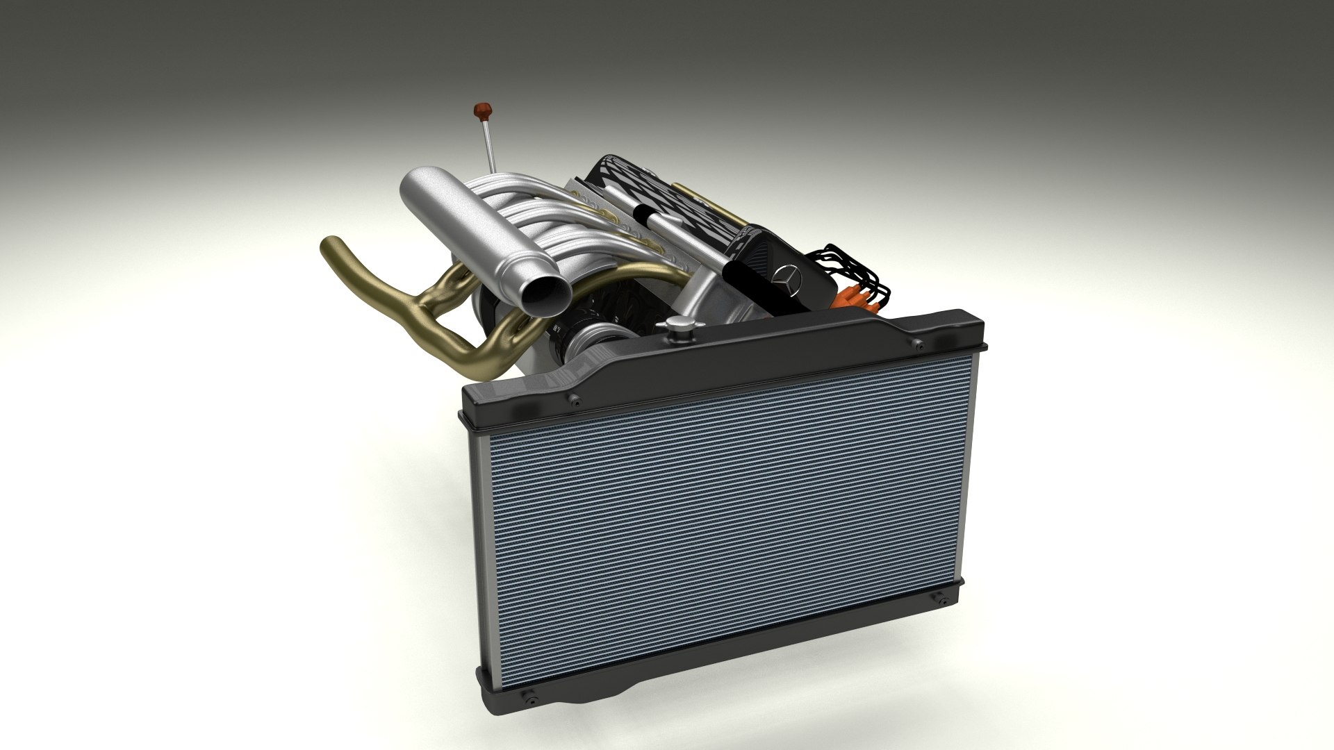 Mercedes Engine Assembly 3d Model