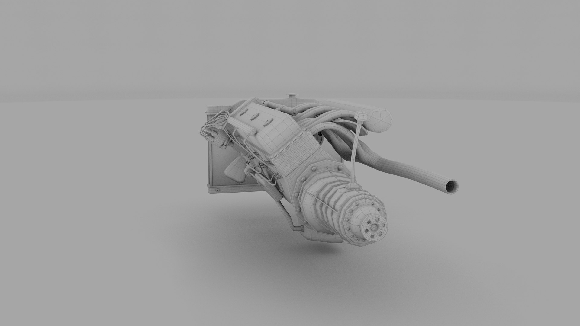 Mercedes Engine Assembly 3d Model