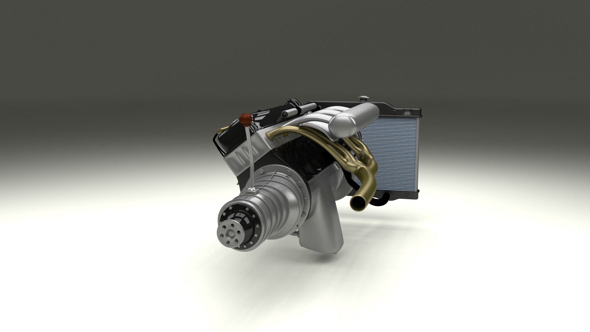Mercedes Engine Assembly 3d Model