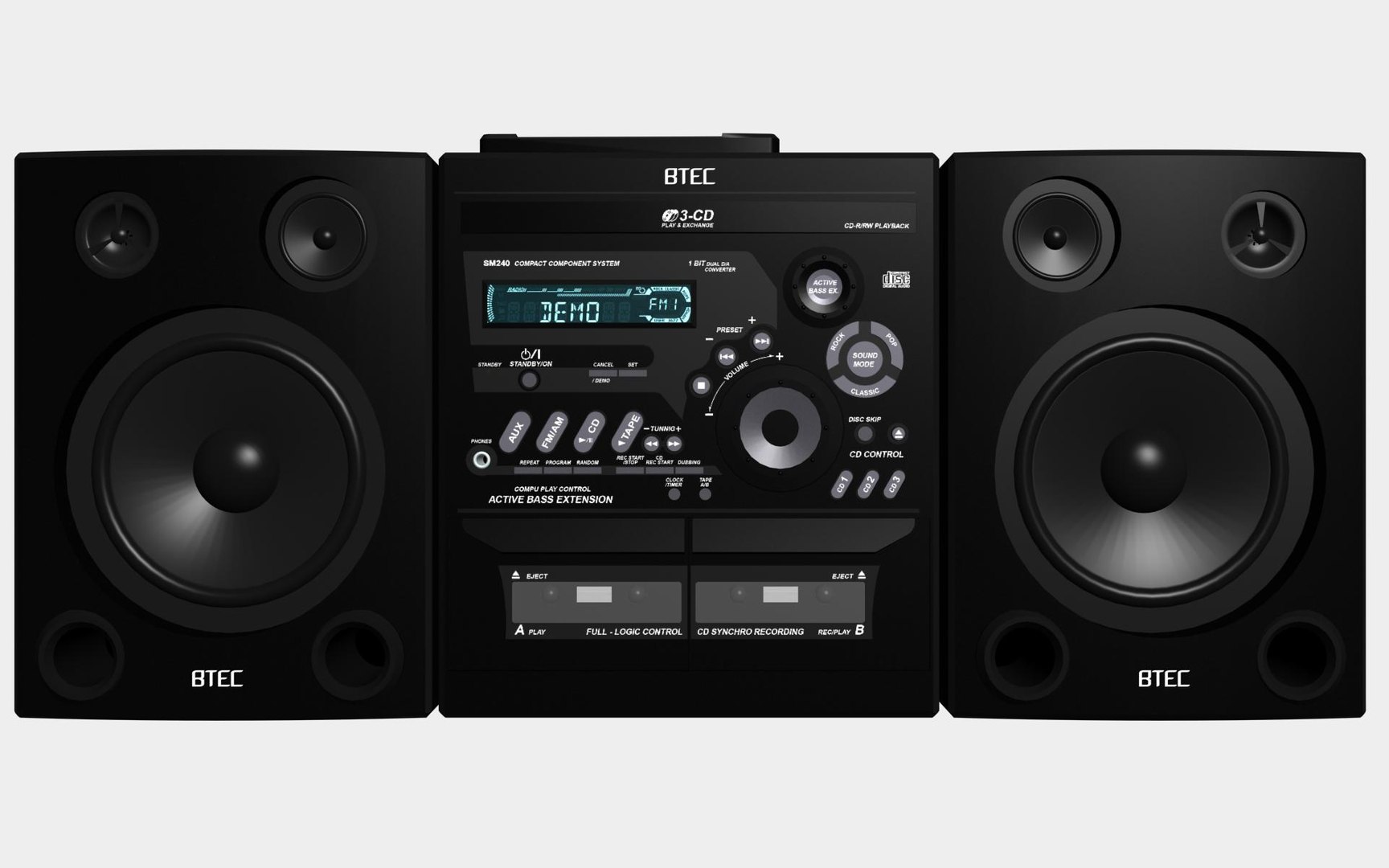 Stereo Radio Player 3d Model