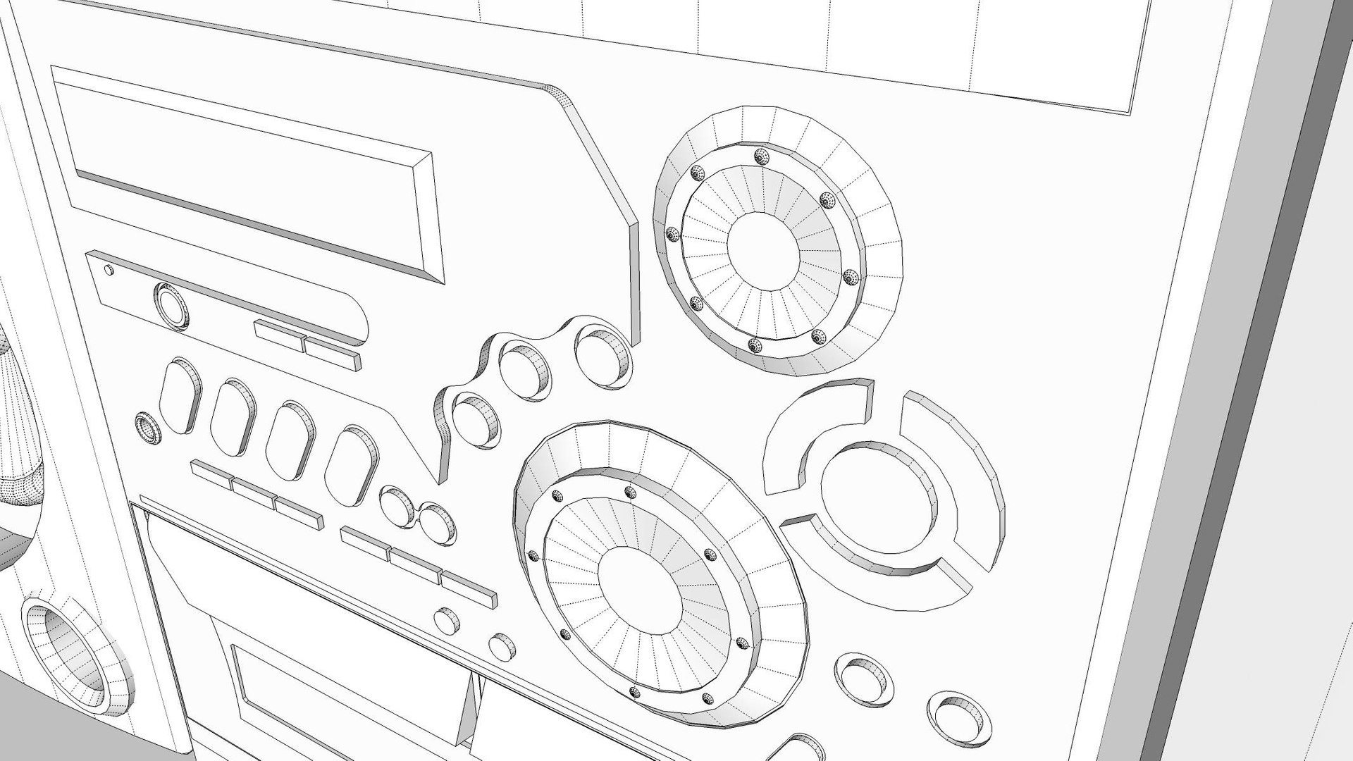 Stereo Radio Player 3d Model