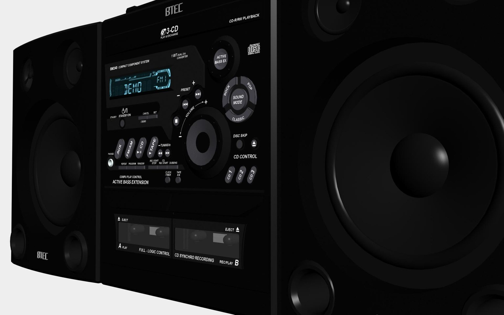 Stereo Radio Player 3d Model
