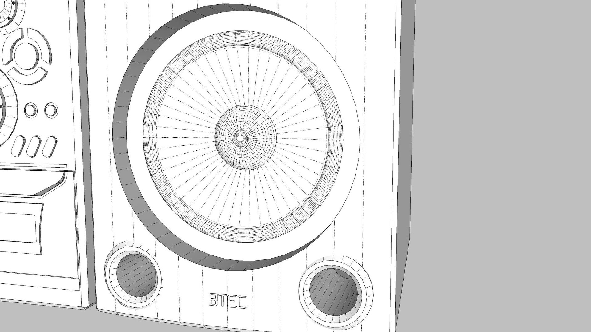 Stereo Radio Player 3d Model
