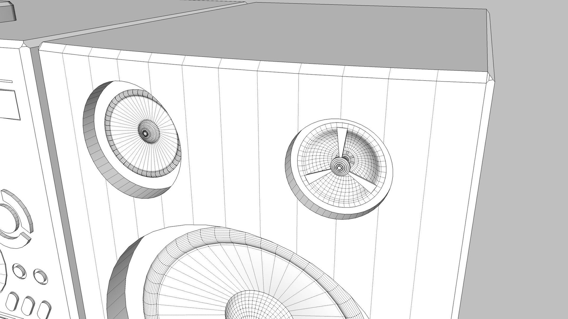 Stereo Radio Player 3d Model